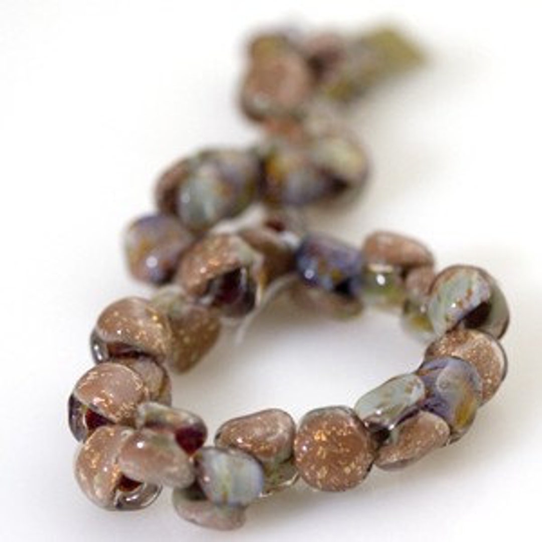 10 Sun-kissed Double Sided Handmade Lampwork Beads 22139 - Etsy