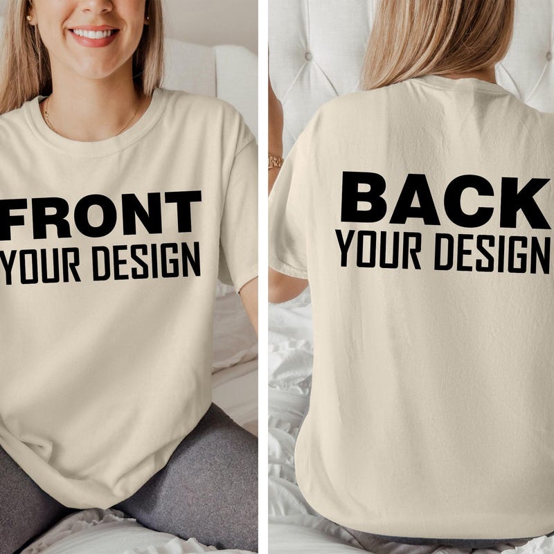 Custom Shirts Front and Back - Etsy