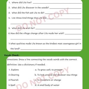 Middle School Reading Comprehension Lesson Plan/sub Plan - Etsy