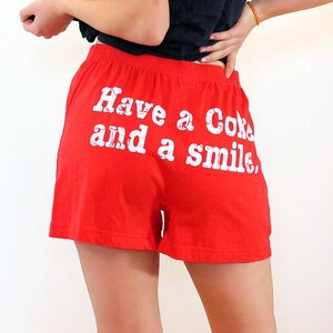Y2K Coca Cola Shorts L XL, Vintage Red Coke Soda Logo, Menswear Boxers ...
