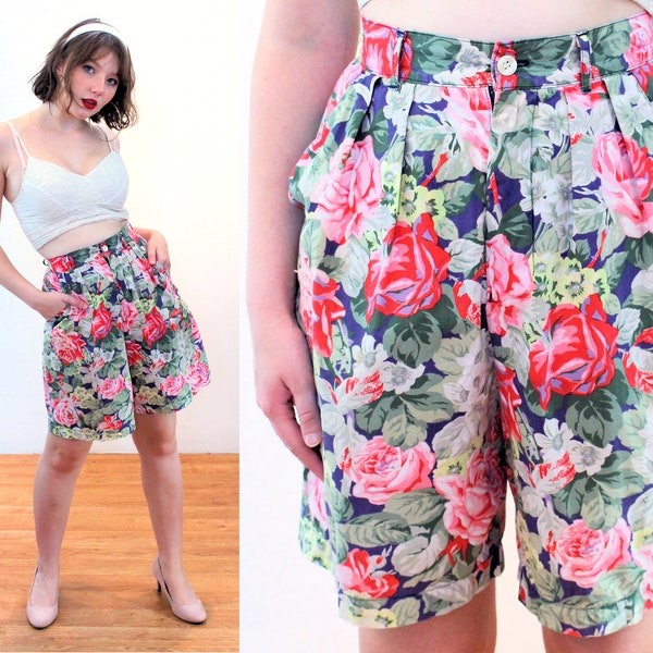 Floral Shorts - Etsy