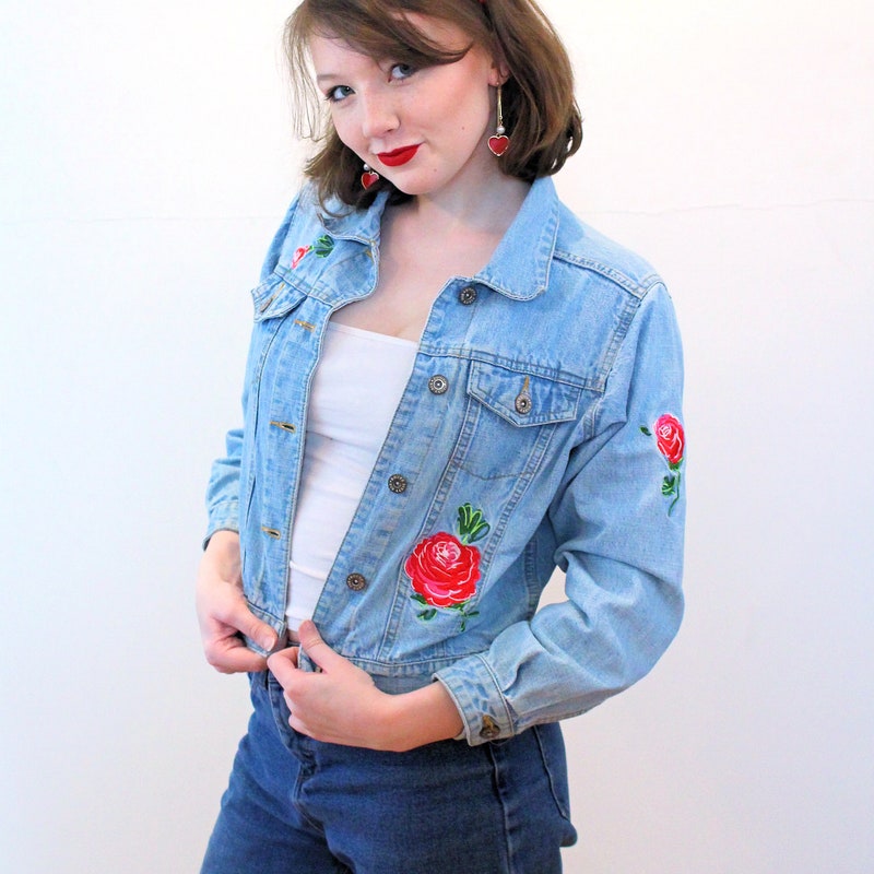 Embellished Jean Jacket - Etsy