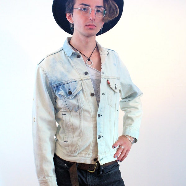 Grunge Denim Jacket - Etsy