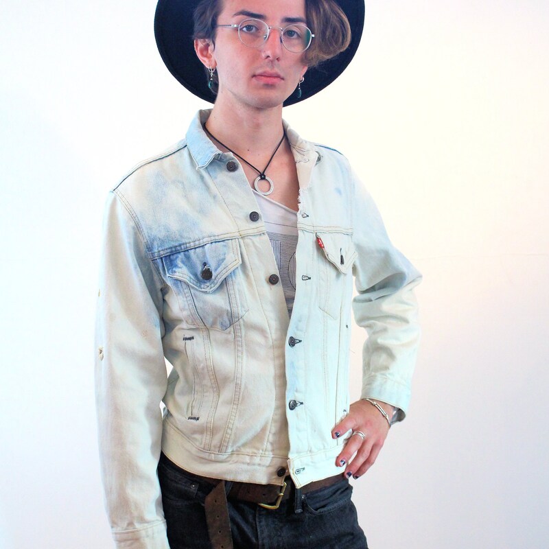 Grunge Denim Jacket - Etsy