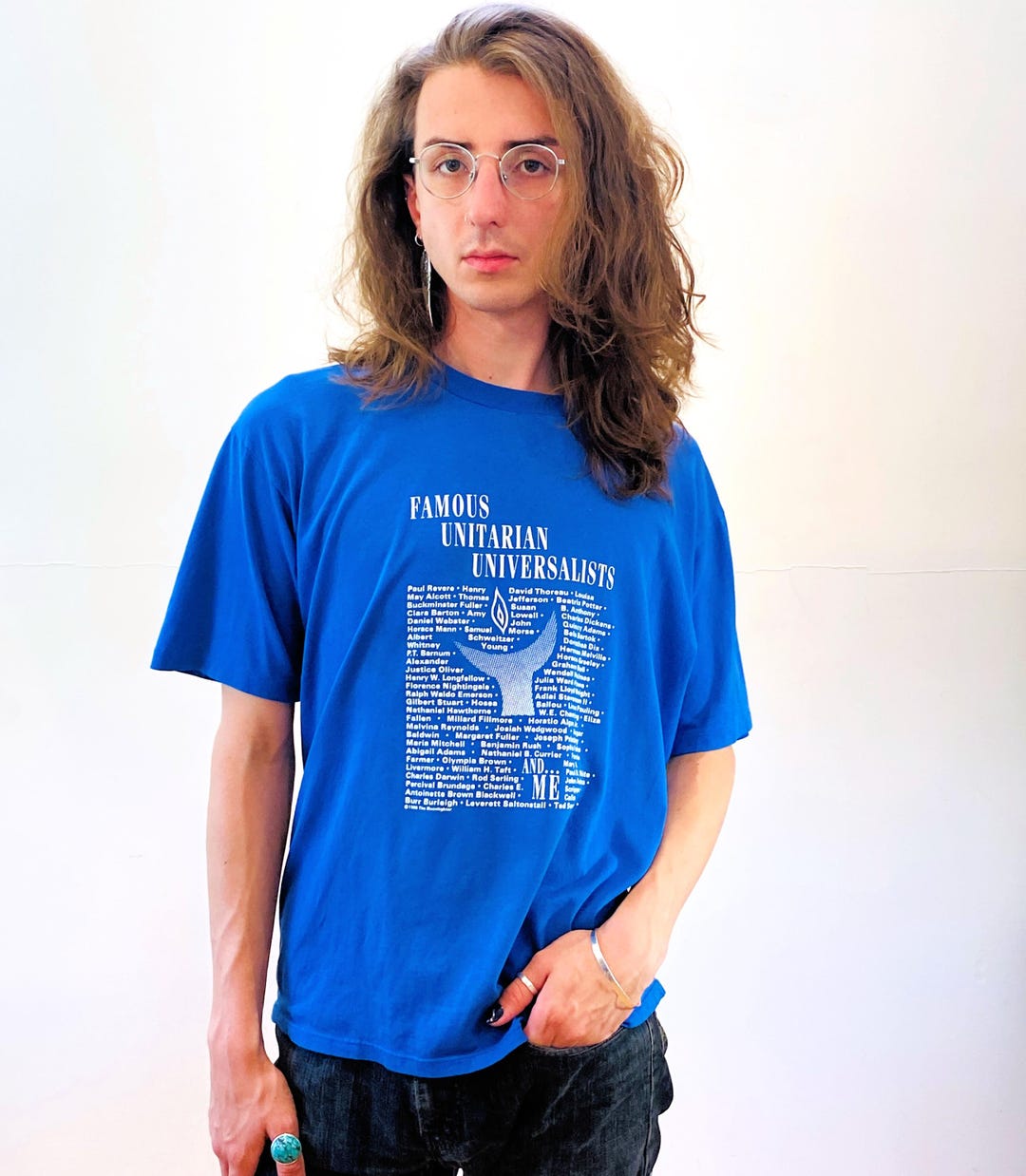 80s Famous Unitarian Universalists T-shirt XL, Vintage UU Church 1988 ...