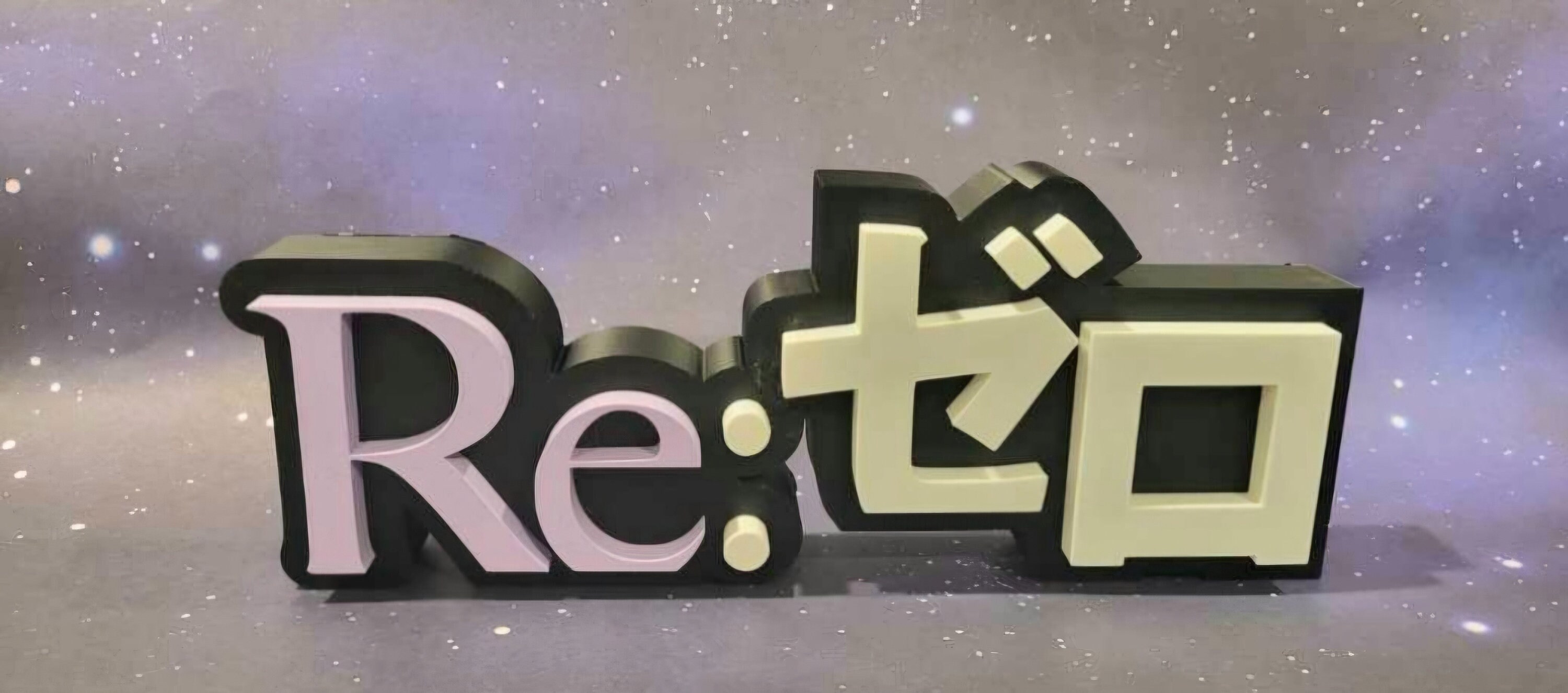 3D Re:zero Anime Display Sign - Etsy