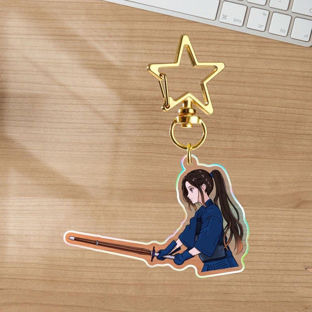 KENDO Girl Holographic Acrylic Keychain : the Perfect Gift for Martial ...