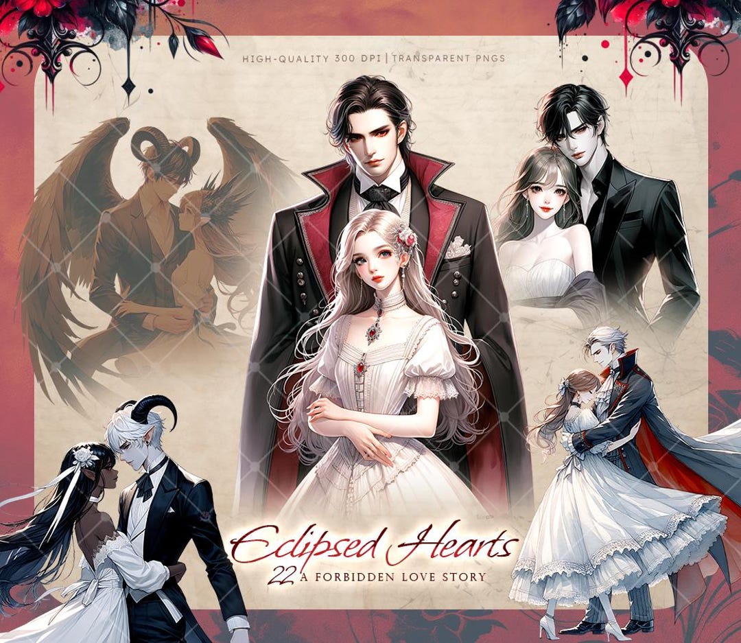 Forbidden Love Clipart Bundle, Booktok Trope, Demon, Instant Download ...