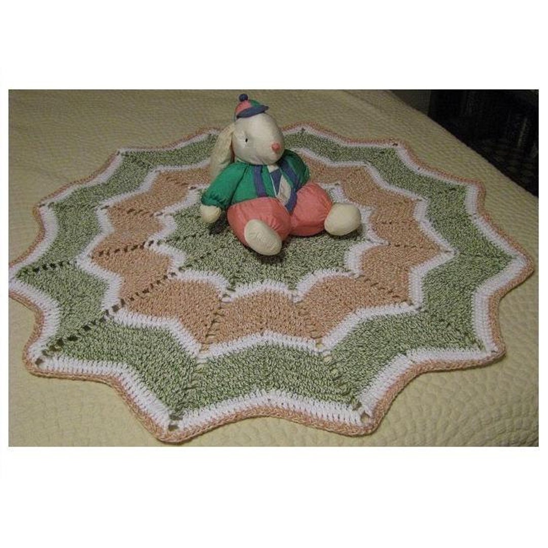 All Cotton Ripple Baby Afghan, Gender Neutral - Etsy