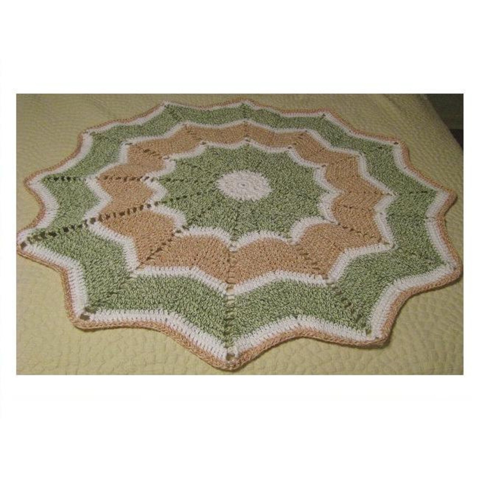 All Cotton Ripple Baby Afghan, Gender Neutral - Etsy