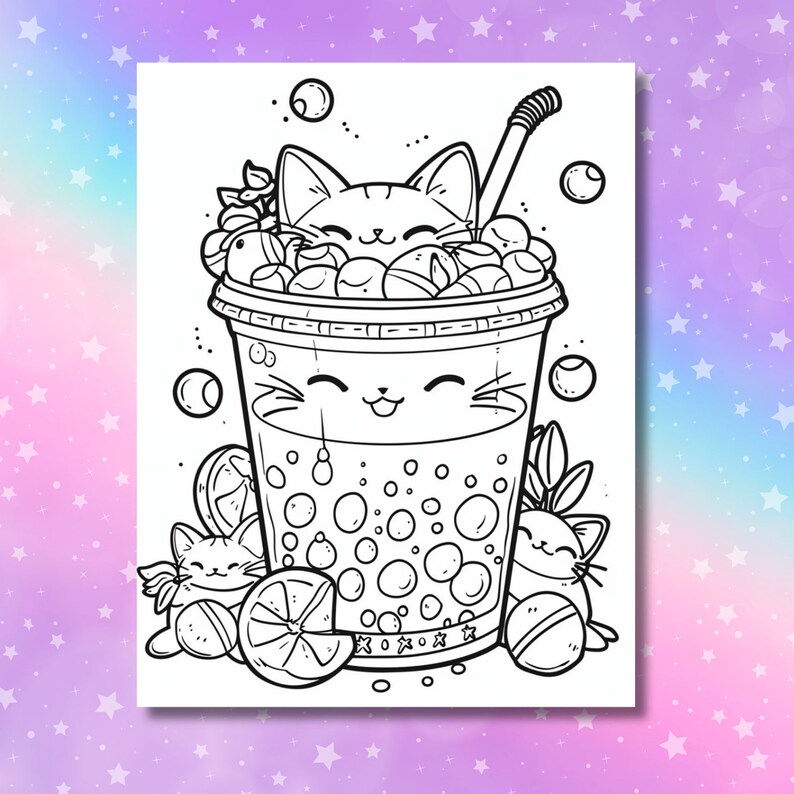 55 Kawaii Coloring Pages | for Kids and Adults | Cute Coloring Pages ...