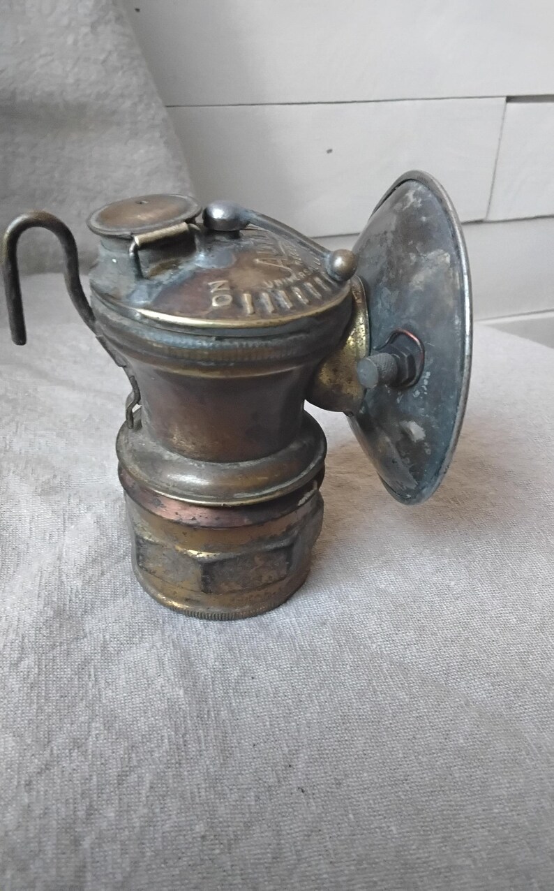 Antique Miners Carbide Headlamp by Auto Lite. Good Collectible ...