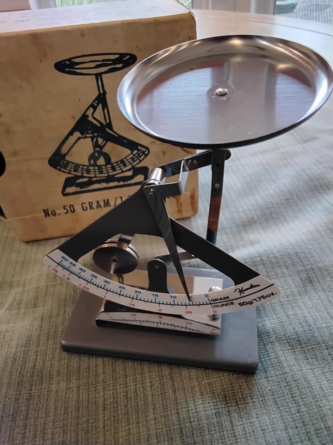 Vintage Pennyweight Scale by Hamilton. Weighs in Ounces AND Grams. Made ...