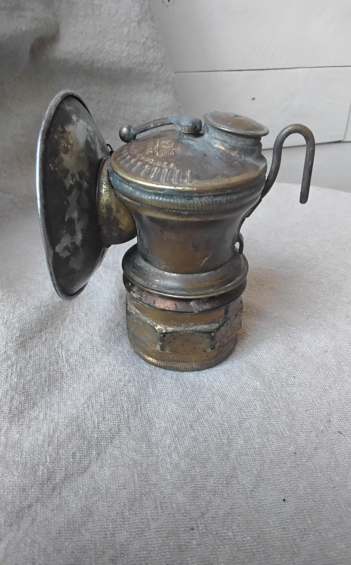 Antique Miners Carbide Headlamp by Auto Lite. Good Collectible ...
