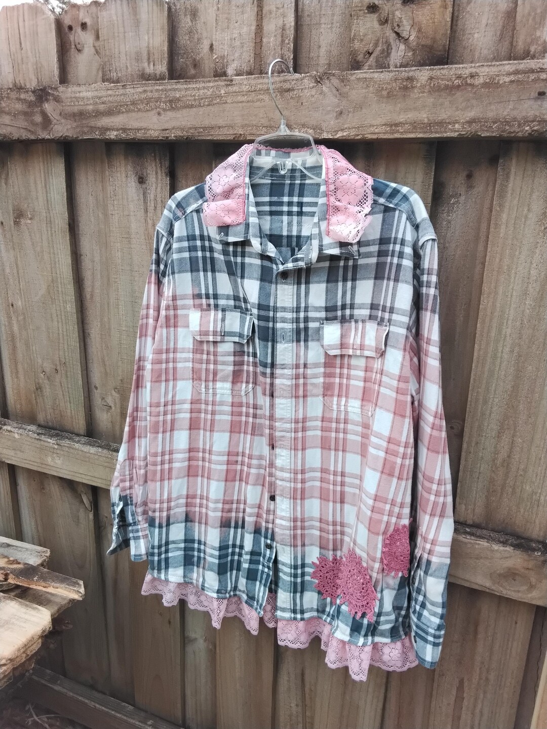 You'll Be Lookin' Real Good in This Upcycled Flannel Shirt. It's All ...