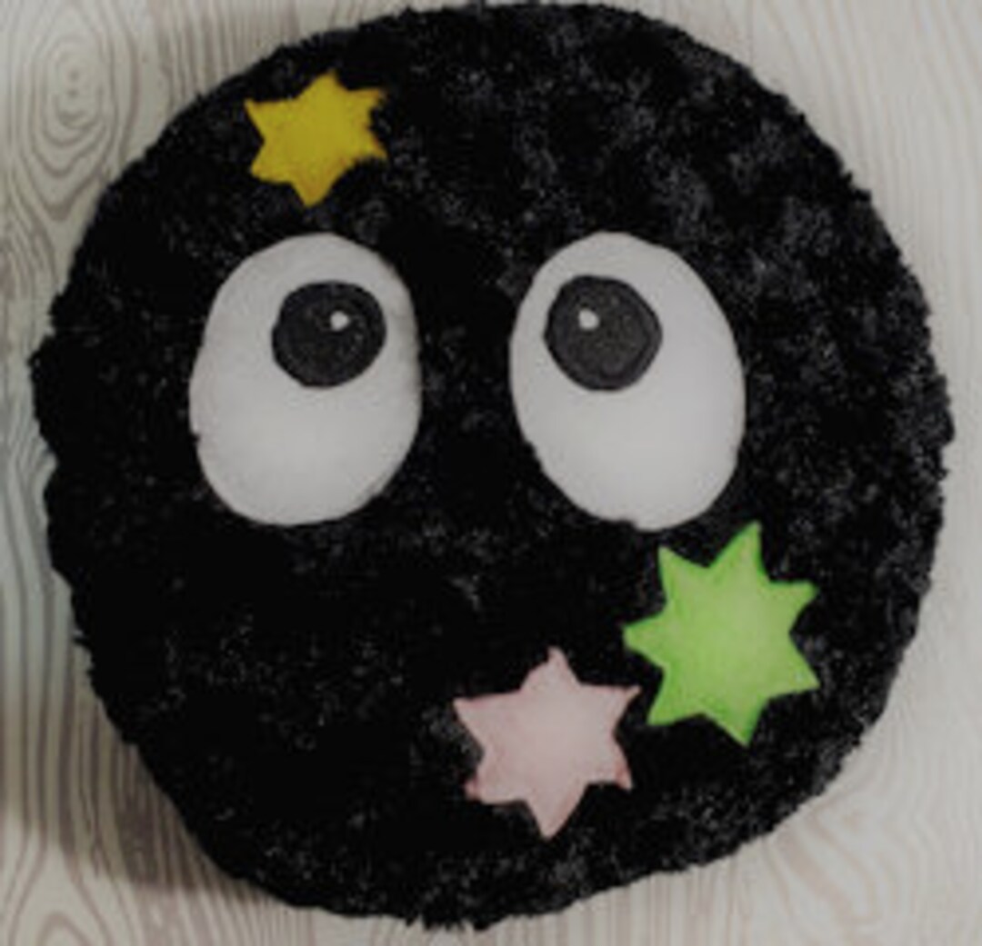 Soot Sprite Plushie KIT: Fabric, PDF Pattern & Tutorial - Etsy