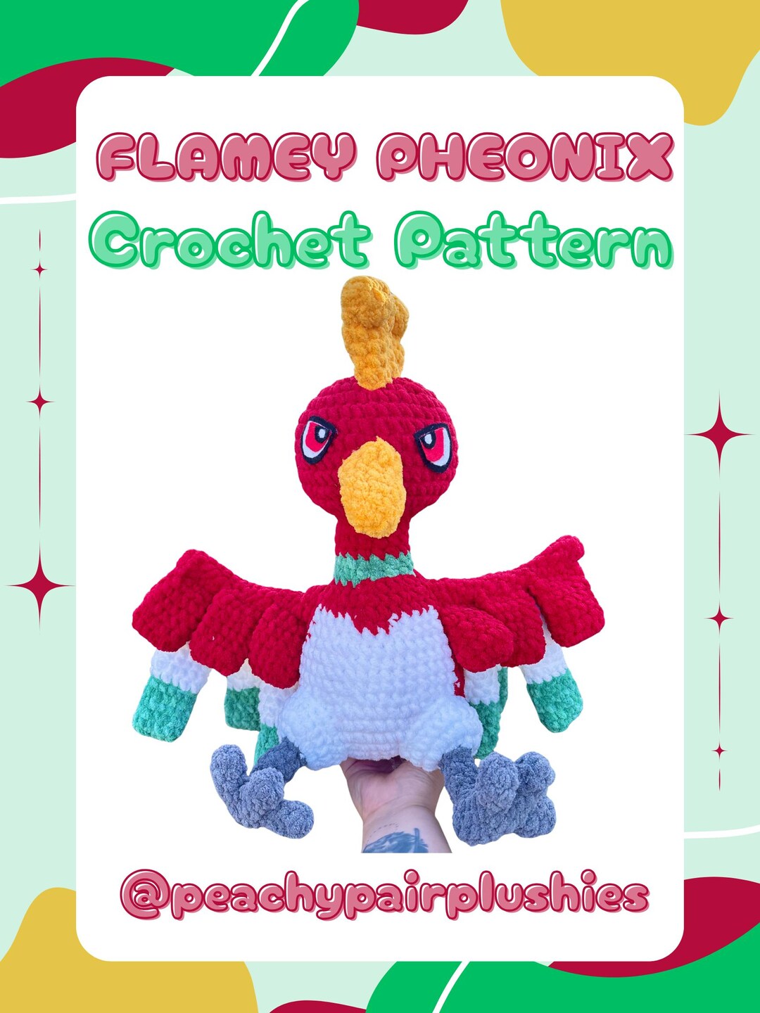 Flamey Pheonix PDF Crochet Pattern - Etsy