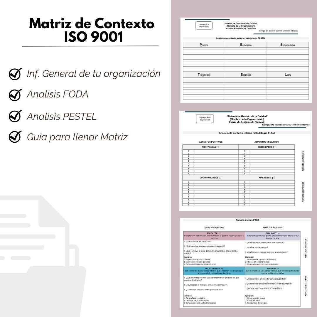 Editable Template Context Analysis and Internal External Matrix - Etsy