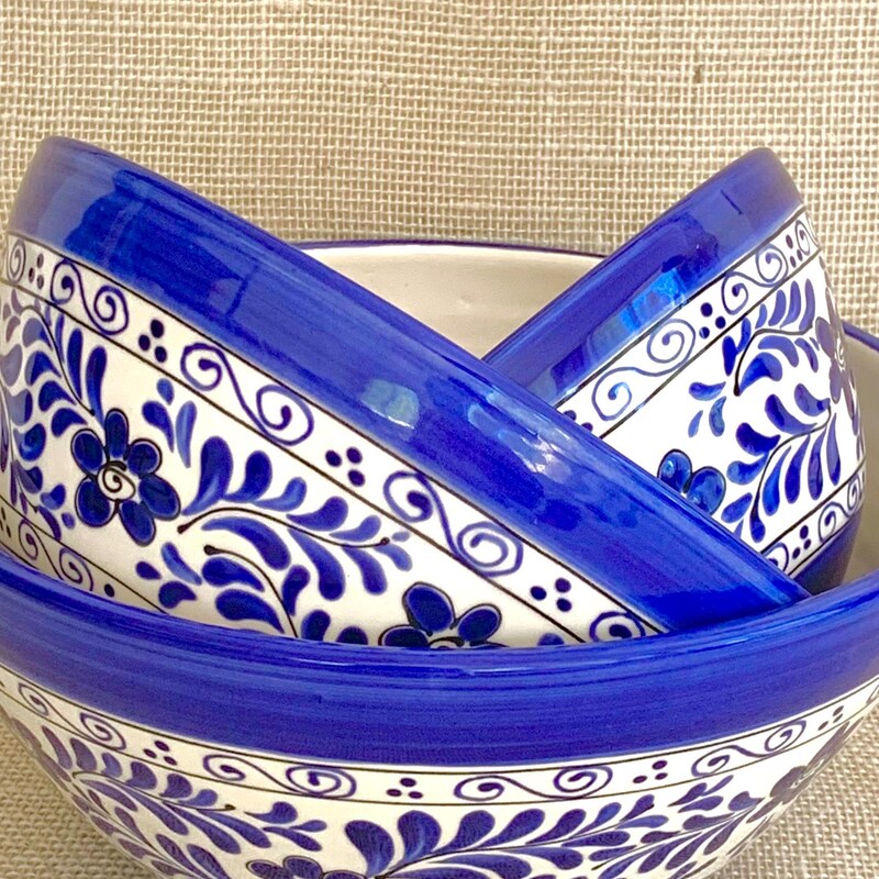 Blue Ceramic Bowls - Etsy