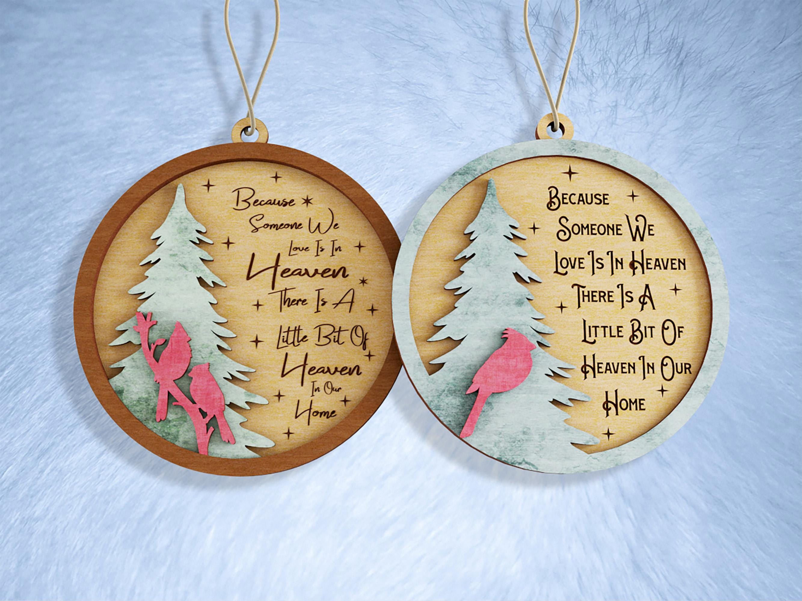 Memorial Ornament Svg, Cardinal Ornament Svg - Etsy