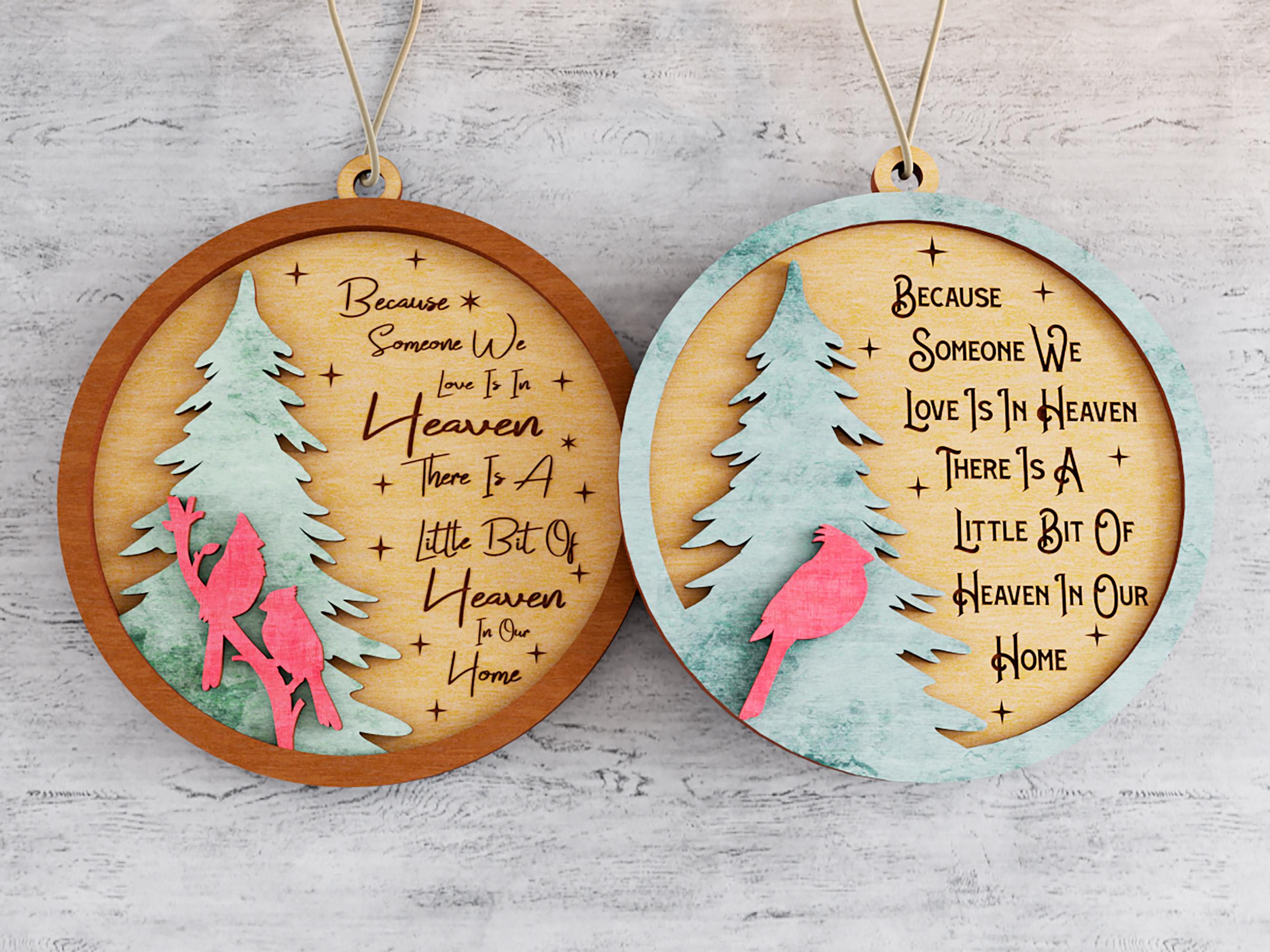 Memorial Ornament Svg, Cardinal Ornament Svg - Etsy