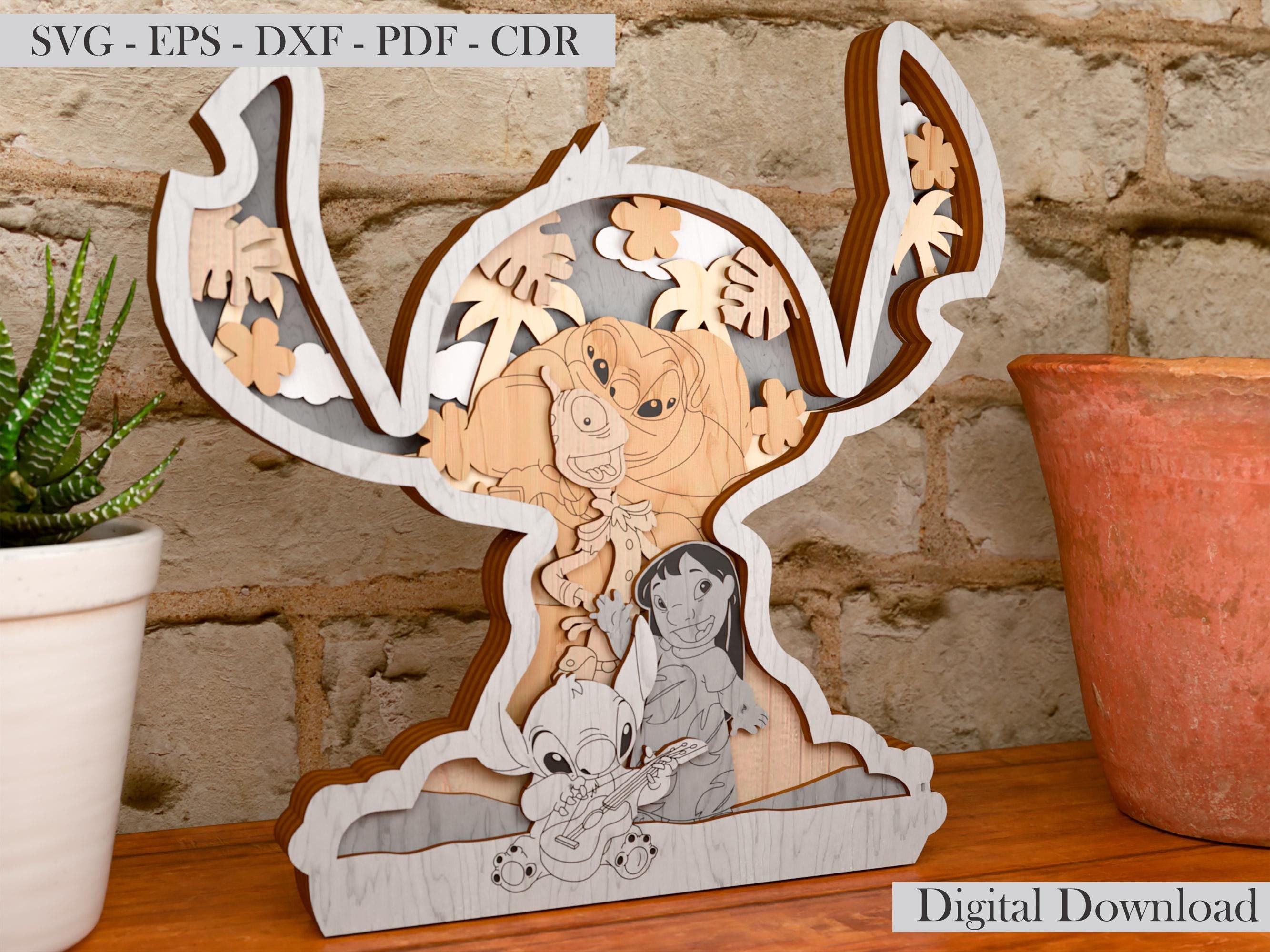 Alien Laser Cut Files - 7 Layer Art Piece for Glowforge Svg - Etsy