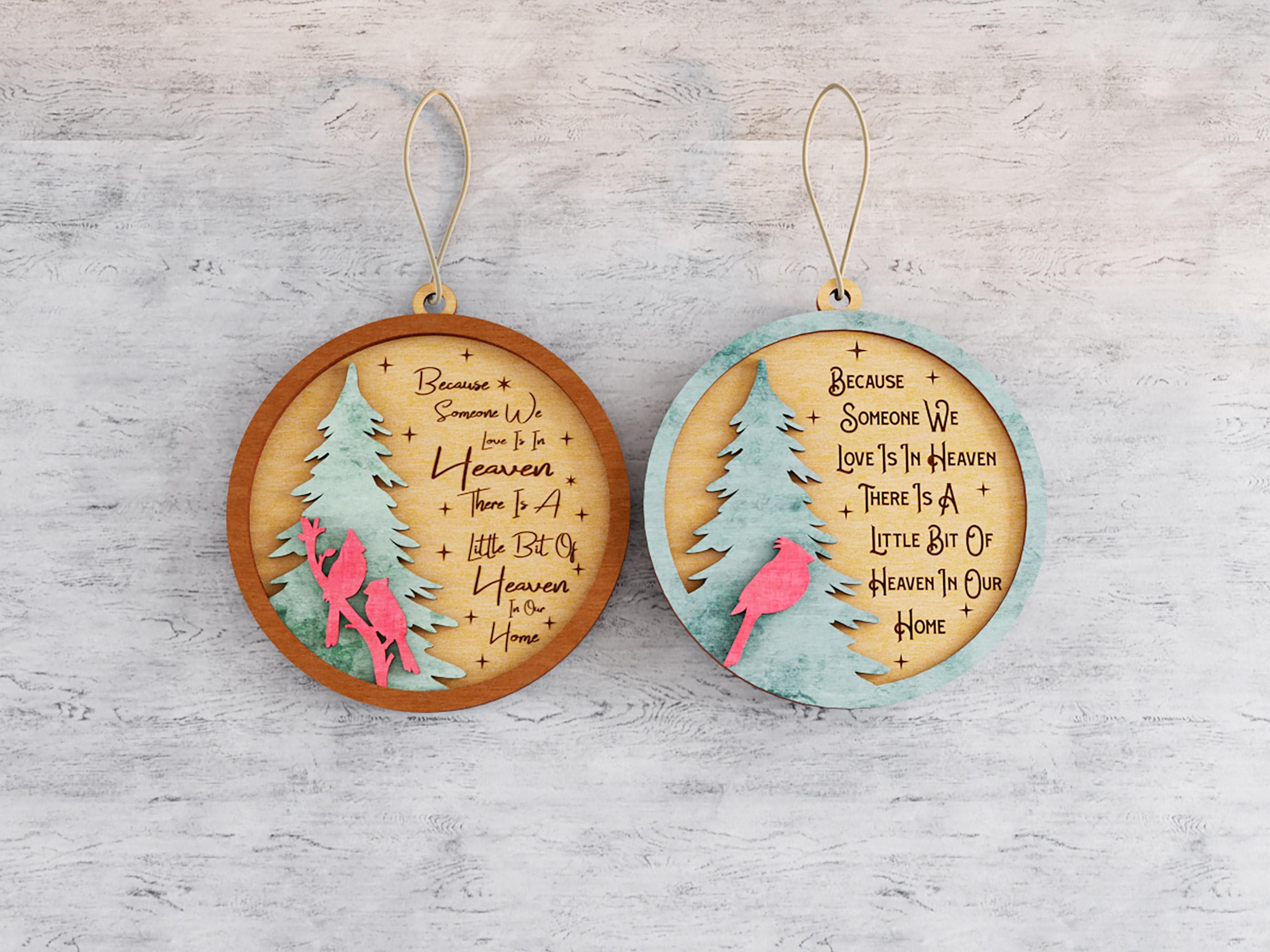 Memorial Ornament Svg, Cardinal Ornament Svg - Etsy