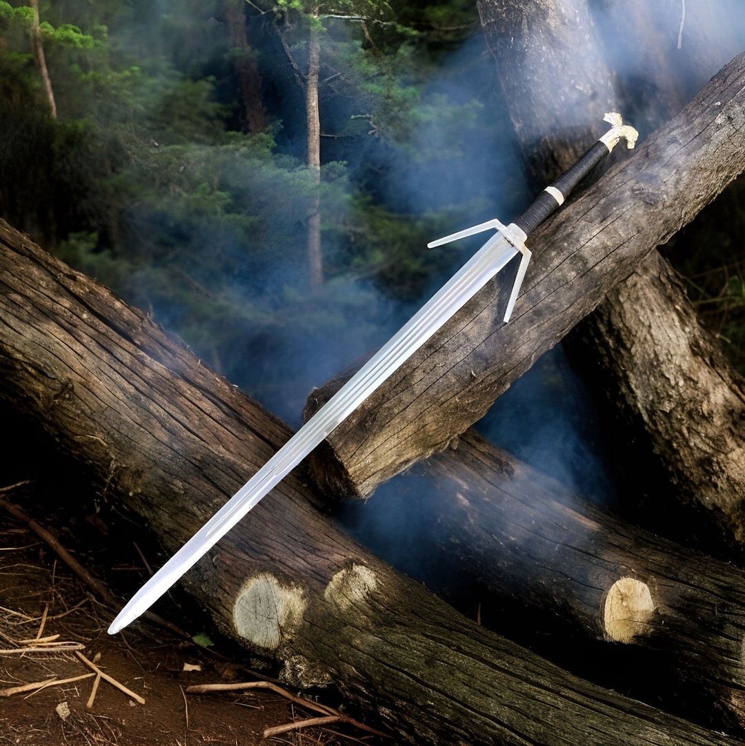 Handcrafted Geralt of Rivia Sword-witcher Sword-viking Sword-damascus ...