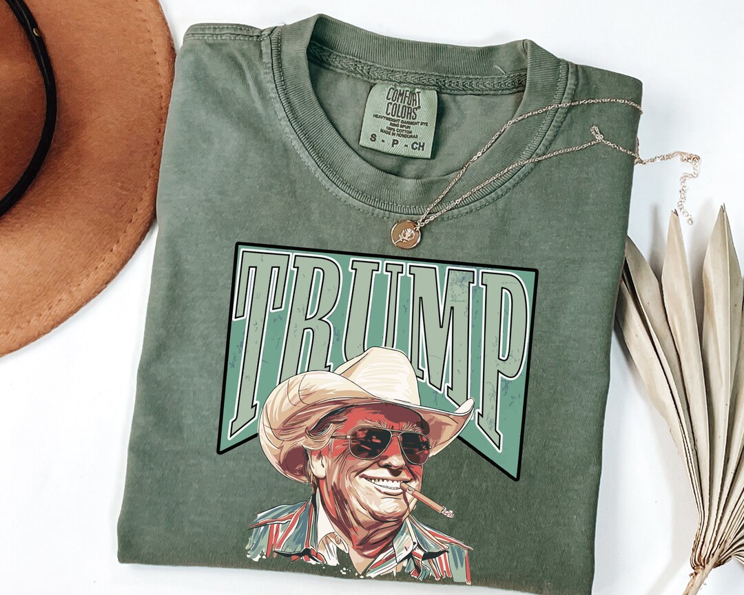 Trump Shirt Western Trump Tee Cowboy Shirt Make America Great Trump ...