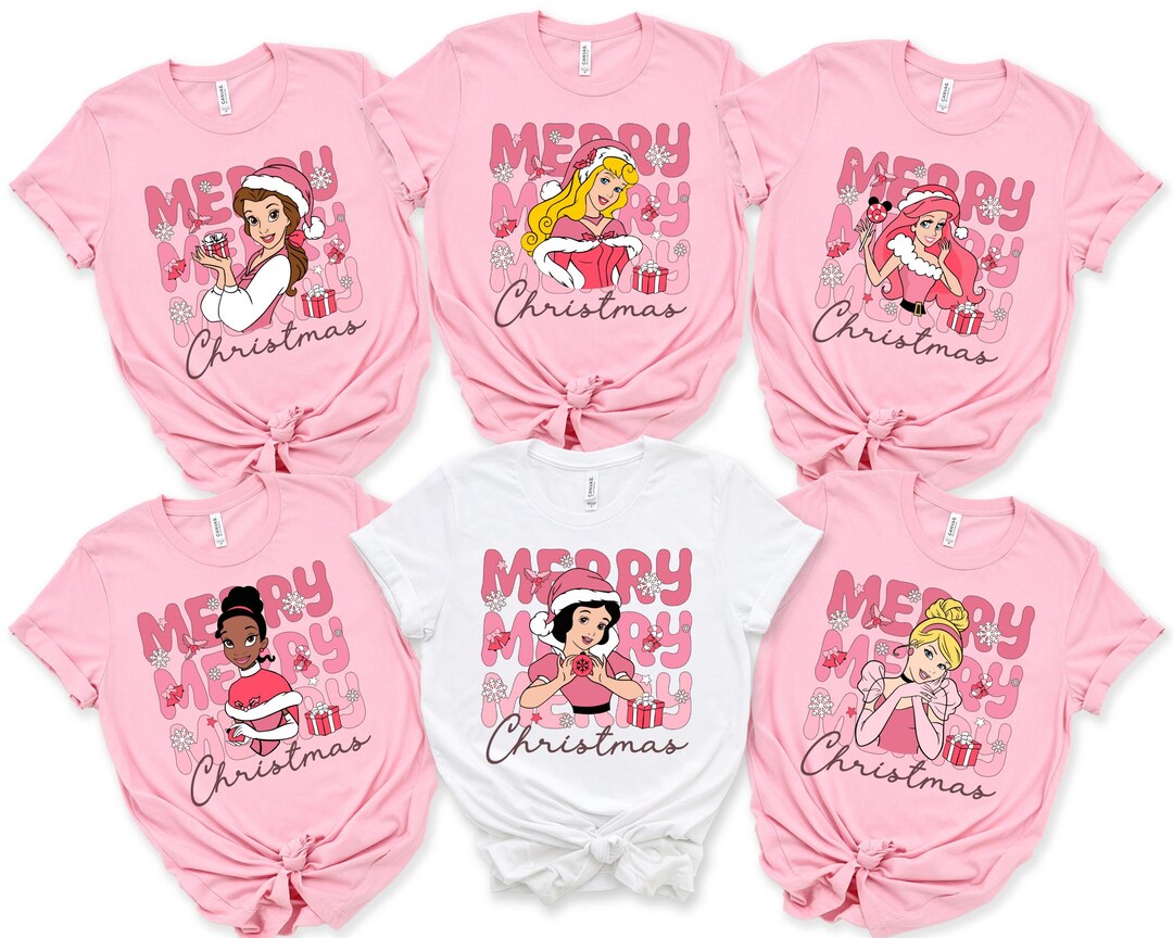 Disney Princess Christmas Shirt, Besties Christmas Matching Shirt ...