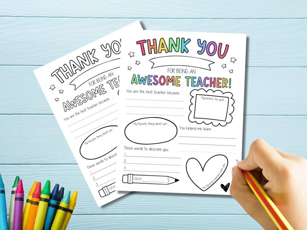 Teacher Appreciation Gift,printable Teacher Appreciation Week Gift ...