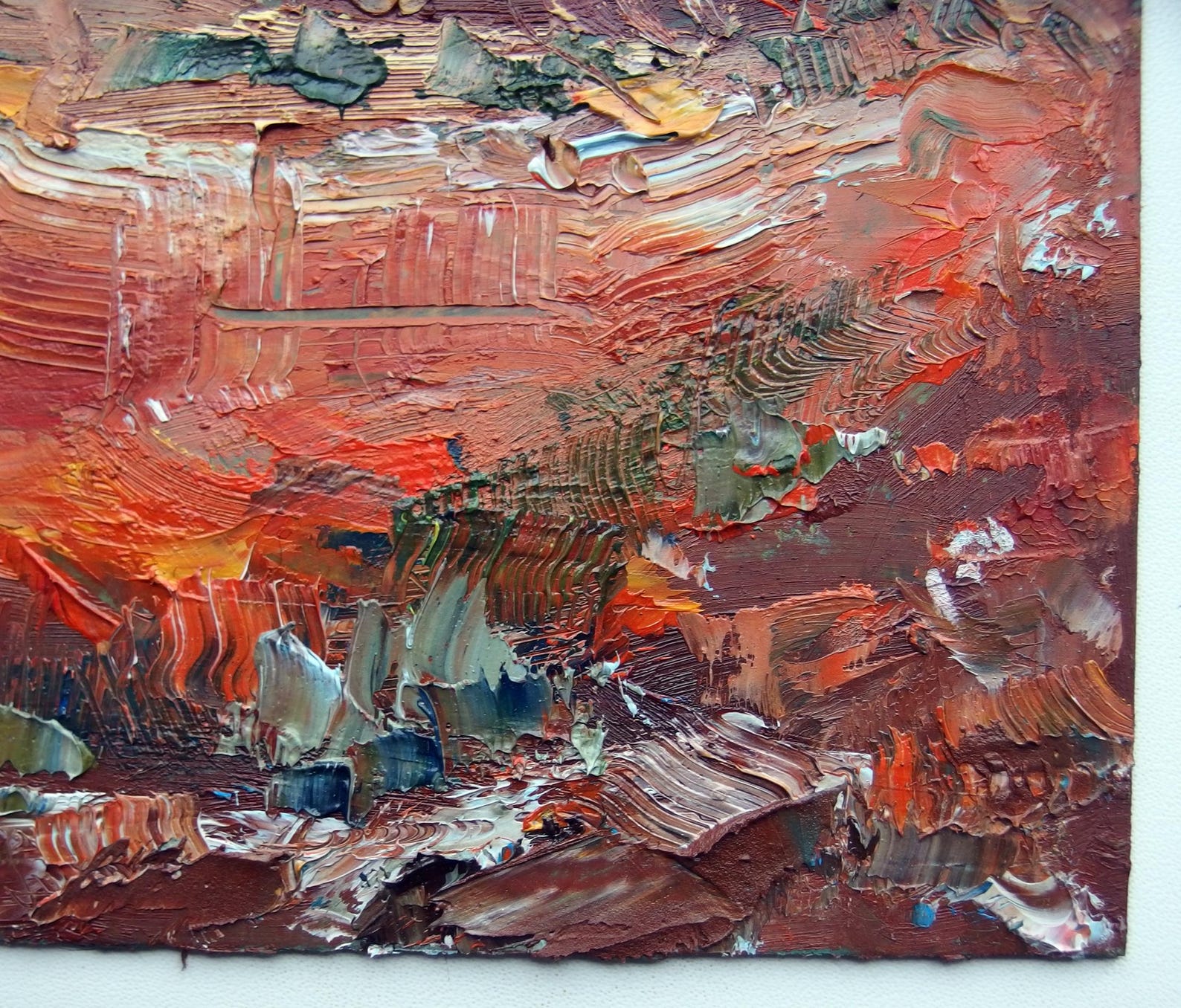 Arizona Art - Sedona Red Rocks Desert Landscape Oil Painting on ...