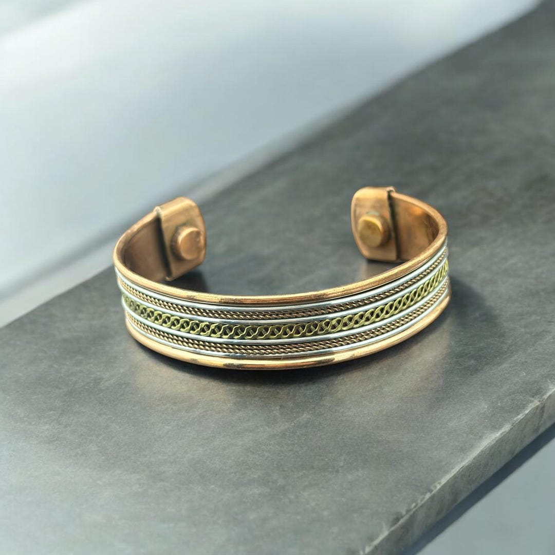 Copper Tensor Ring, Health Benefits, Adjustable Bracelet, Pure Copper ...