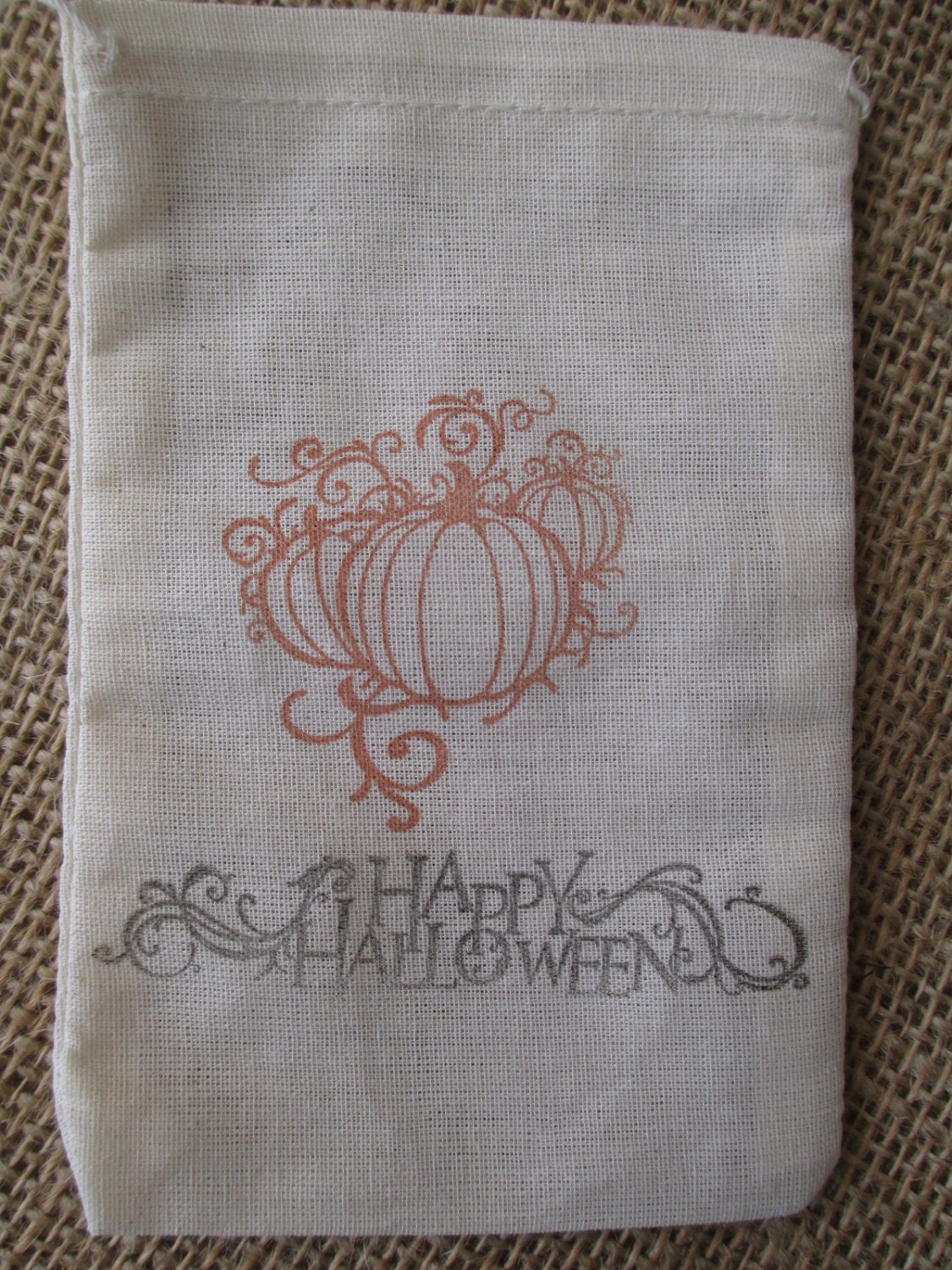 Happy Halloween Pumpkin Favor Bags 3x5 Set of 10 Item 1604 | Etsy