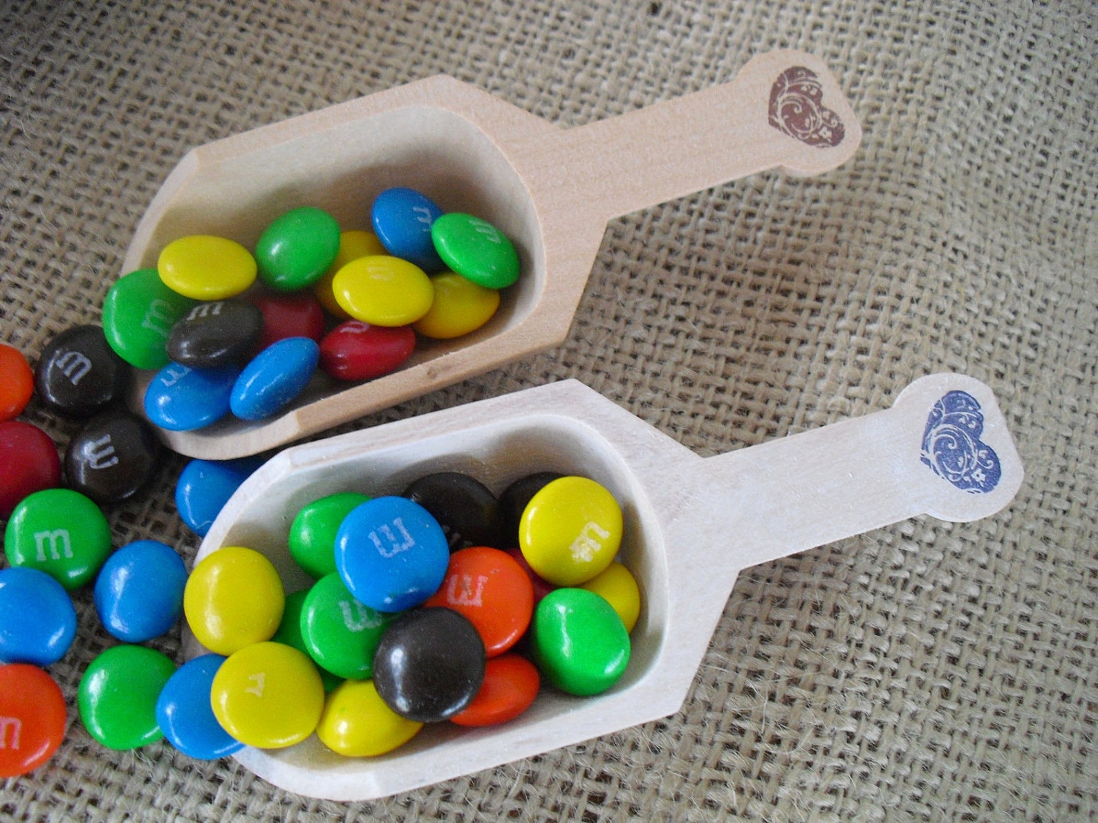 Candy Scoop Wood Scoop With Heart for Candy Buffets or | Etsy