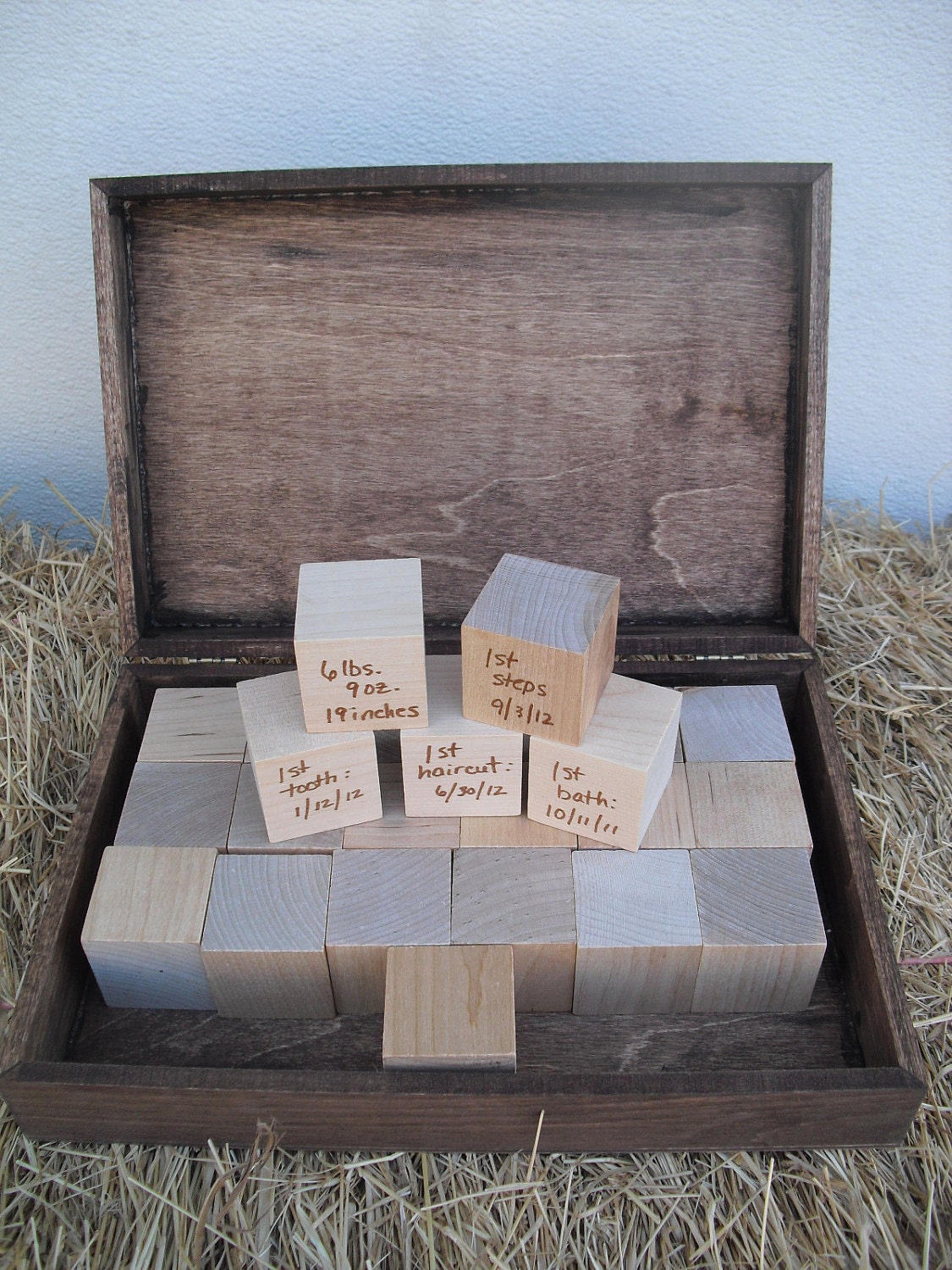 Baby Keepsake Box Baby Book Alternative Personalized Wood | Etsy