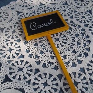 Mini Chalkboard Picks for Table Numbers Place Cards Buffet Signs you ...