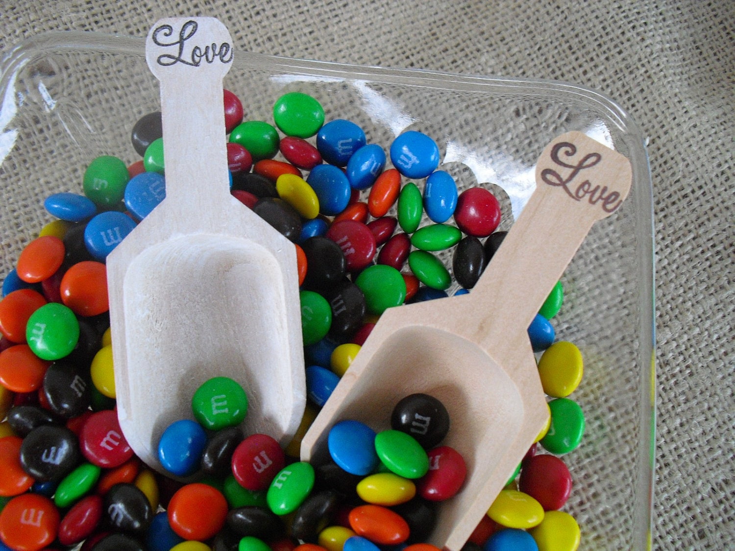 Candy Scoop ONE Wood Love Scoop for Candy Buffets or Favors | Etsy