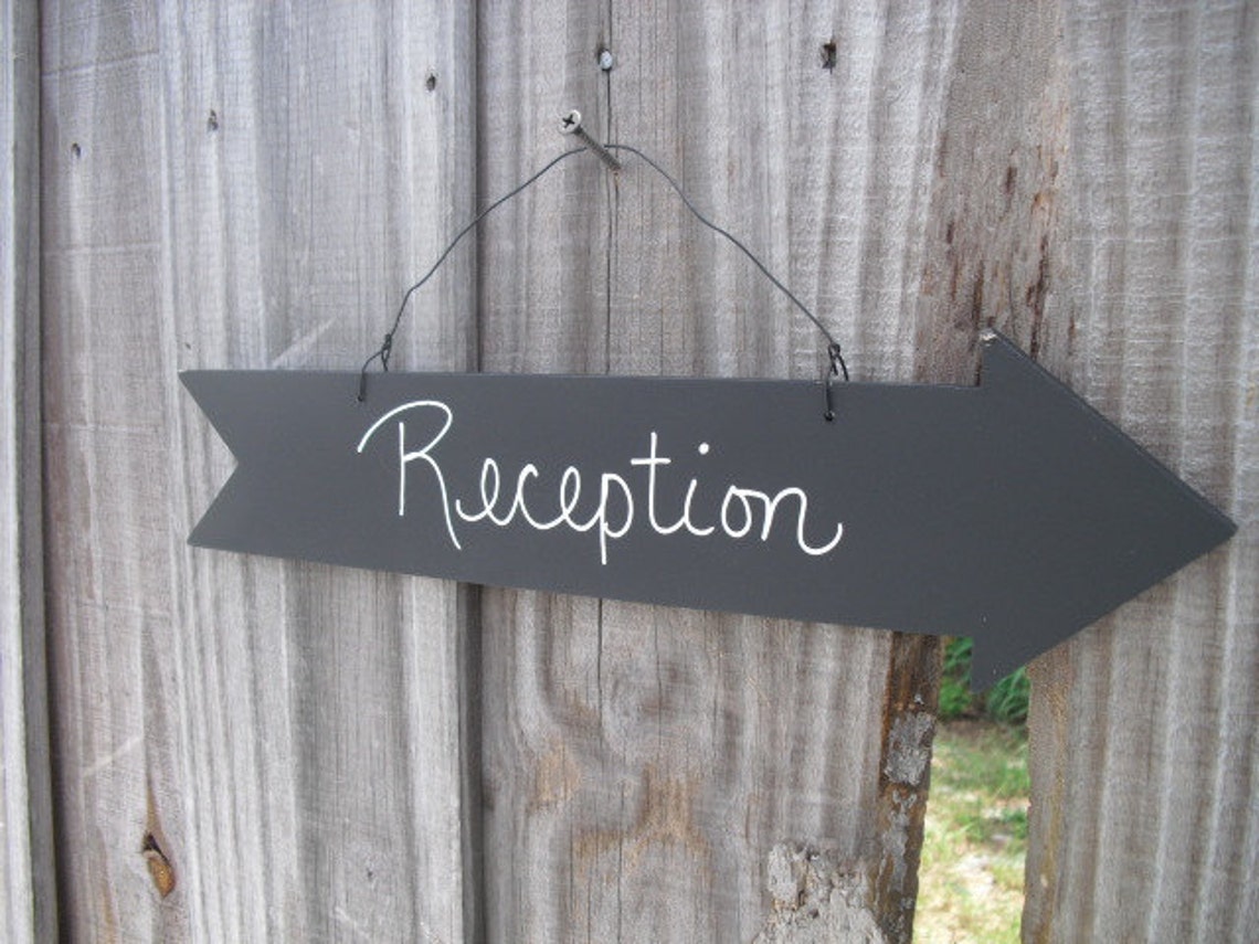Chalkboard Arrow Wedding Sign Candy Bar Sign Party - Etsy
