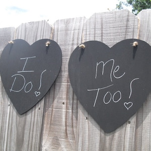 Heart Chalkboard ONE Hanging Heart Chalkboard Sign Item - Etsy