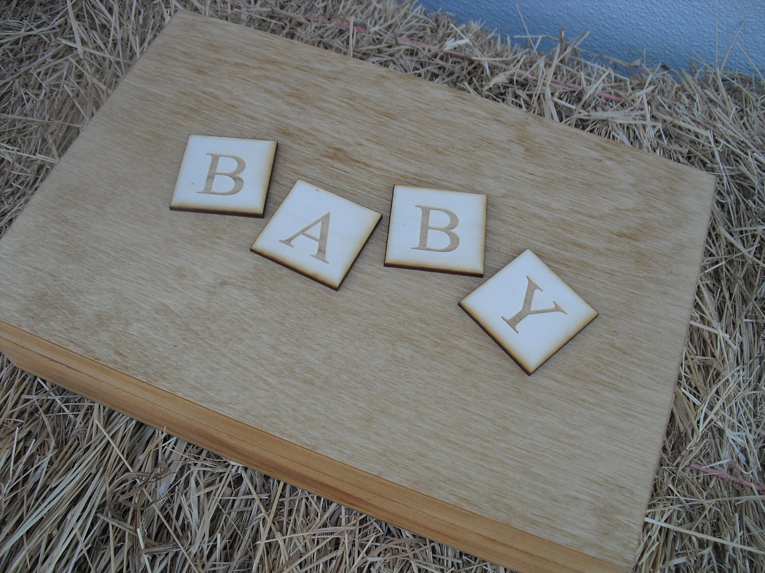 Baby Keepsake Box Baby Book Alternative Personalized Wood | Etsy