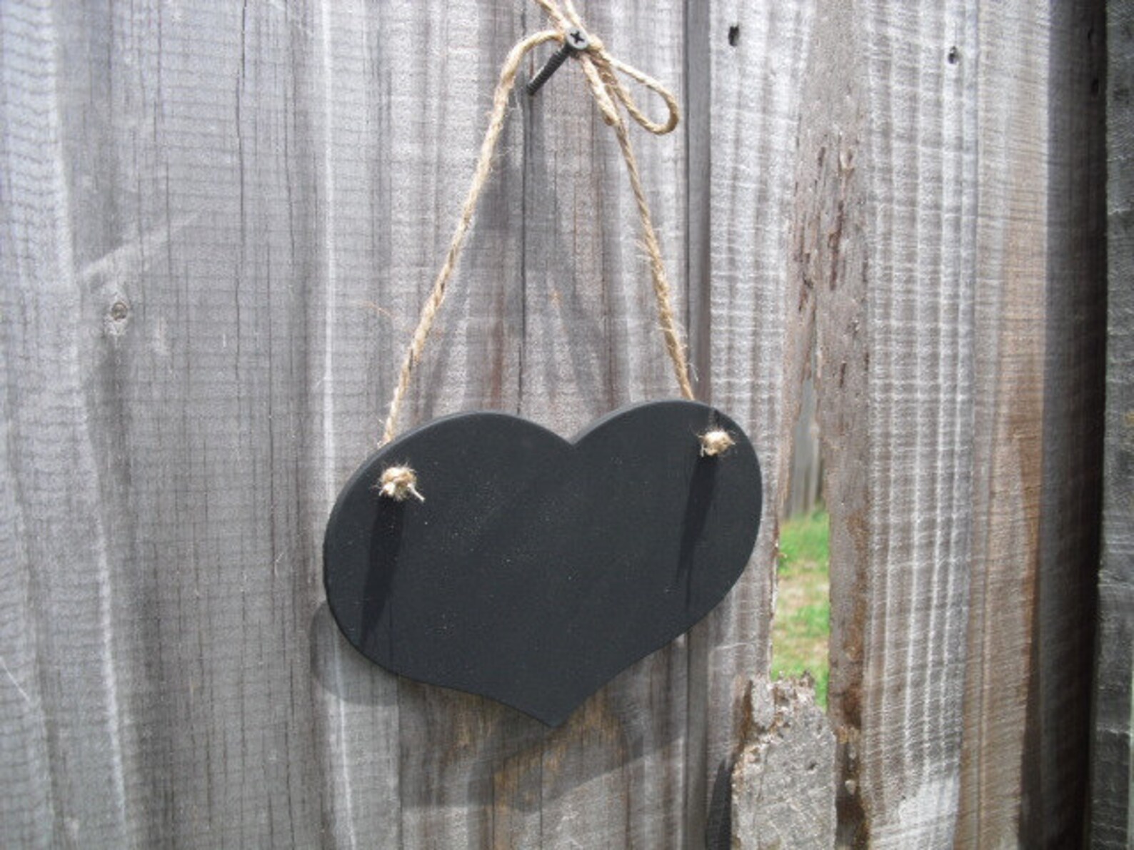 Chalkboard Heart ONE MEDIUM Hanging Heart Chalkboard Sign - Etsy