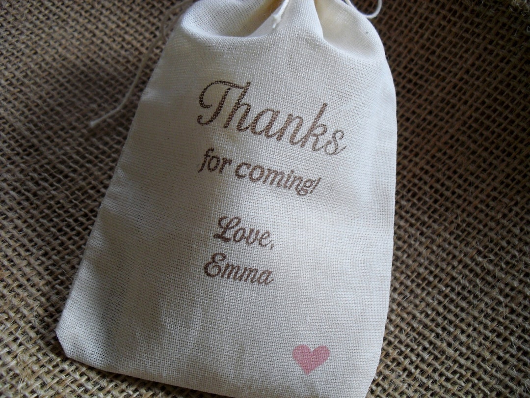 Personalized Custom Party Favor Bags Set of 10 4x6 Item 4M1553 - Etsy