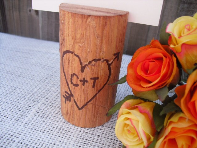Table Number Holder Personalized Rustic Wood Table Number - Etsy