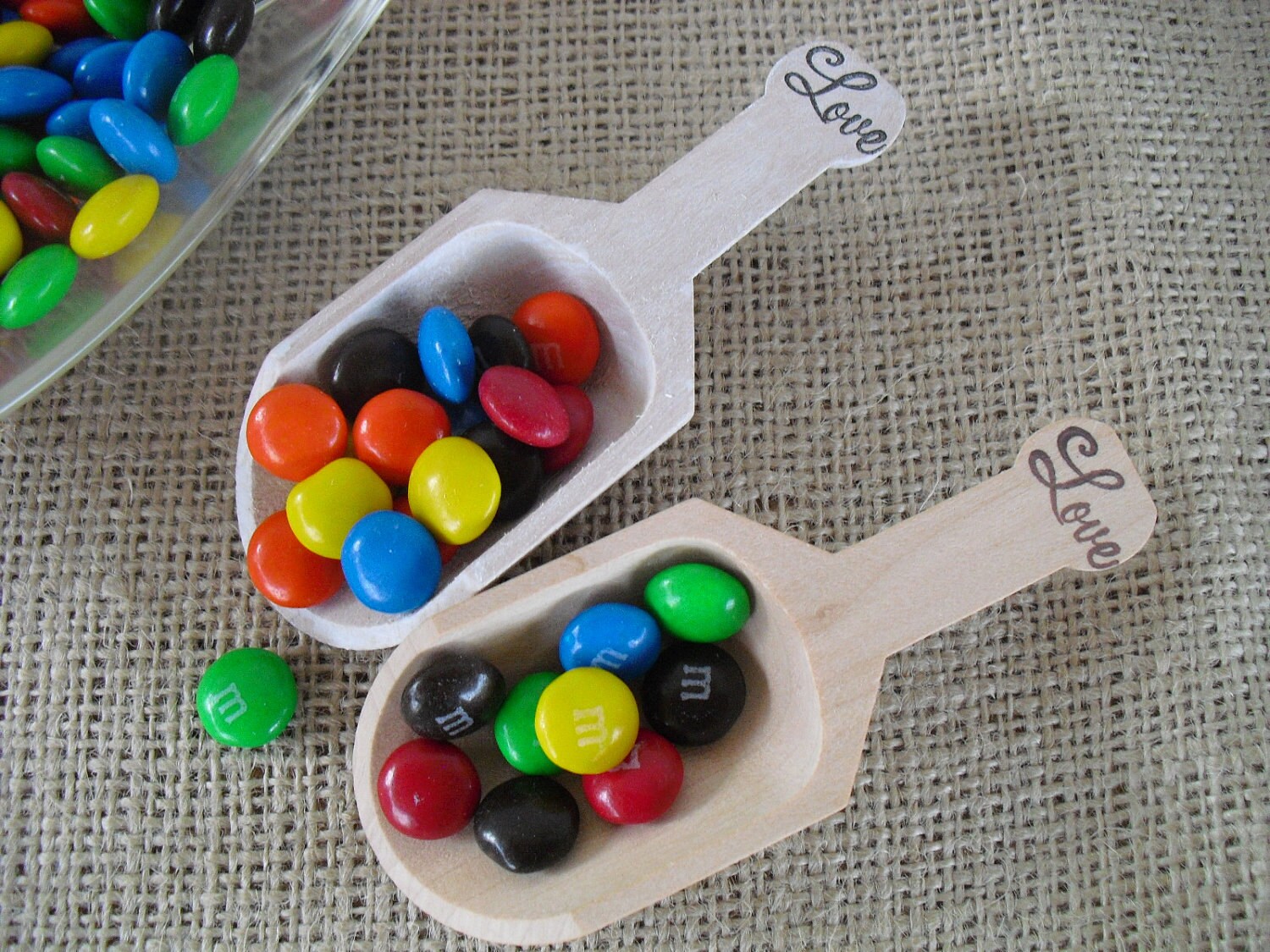 Candy Scoop ONE Wood Love Scoop for Candy Buffets or Favors | Etsy
