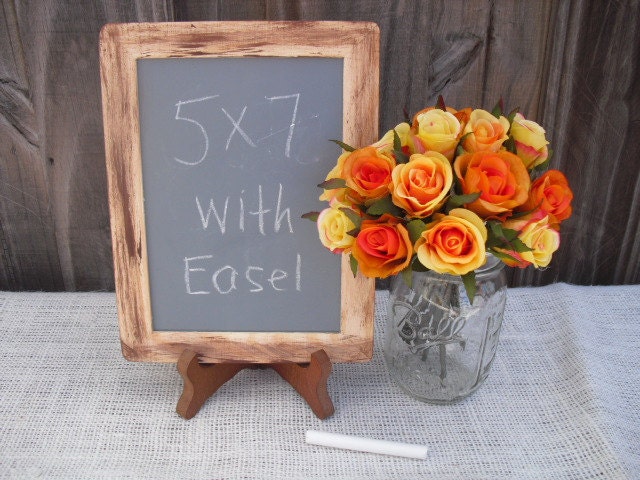Chalkboard With Easel Rustic Distressed for Sign Table Number | Etsy
