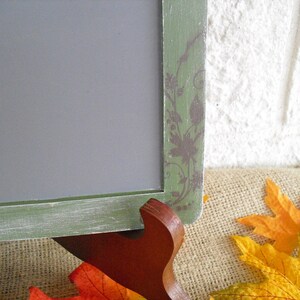 ONE LARGE Fall Shabby Chic Chalkboard With EASEL for Signs and Table ...