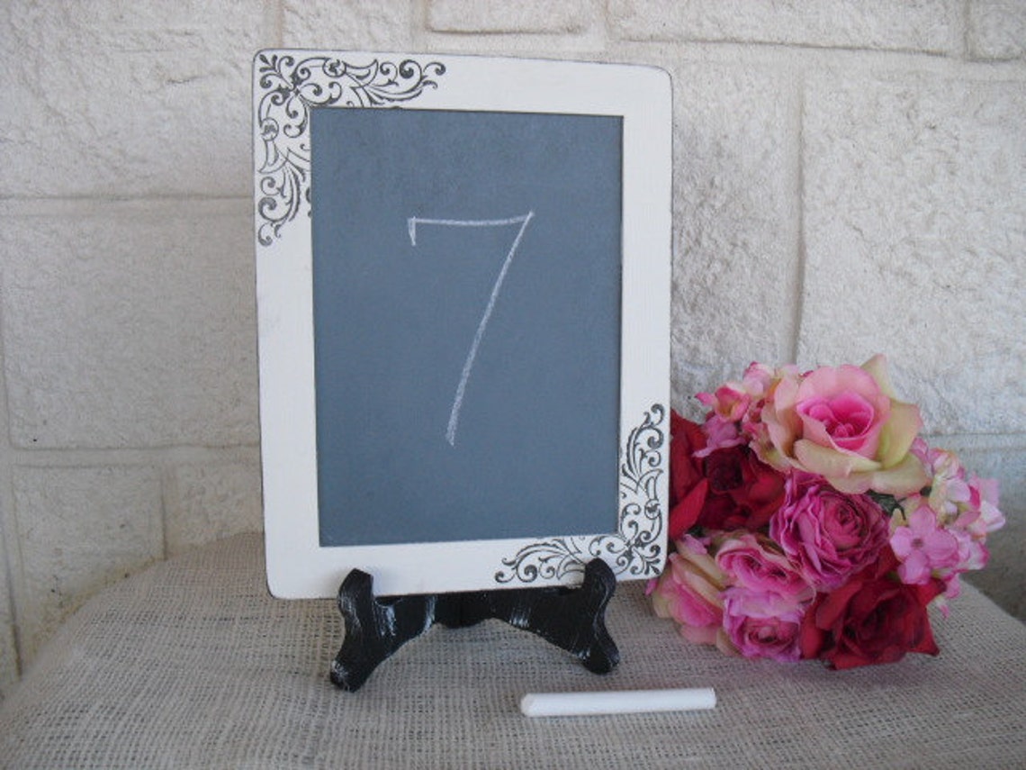 MEDIUM Shabby Chic Damask Chalkboards With EASELS for Signs - Etsy