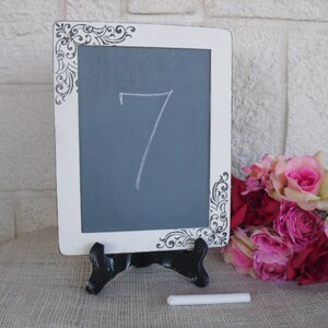 MEDIUM Shabby Chic Damask Chalkboards With EASELS for Signs and Table ...