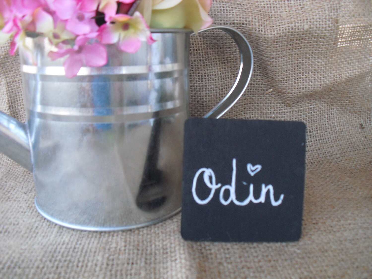 SET OF 10 Square Chalkboard Place Cards Buffet Signs Table | Etsy